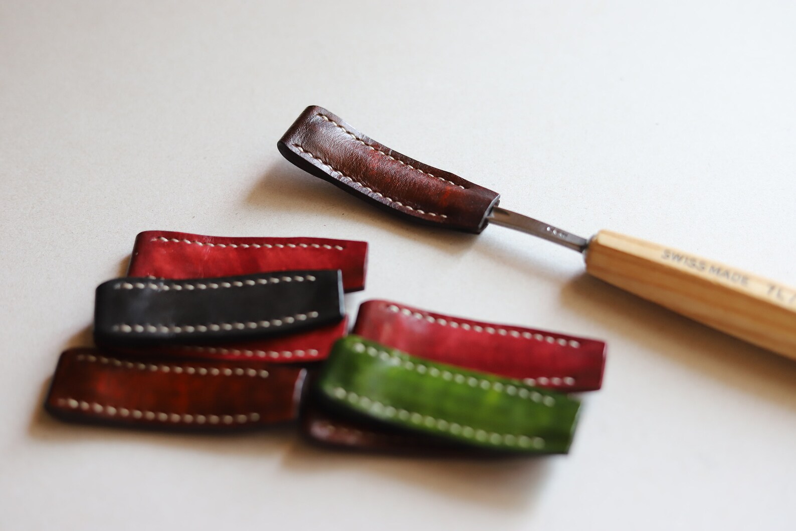 Leather Sheath for Straight/bent/dogleg Gouges (pfeil, Hans Karlsson ...