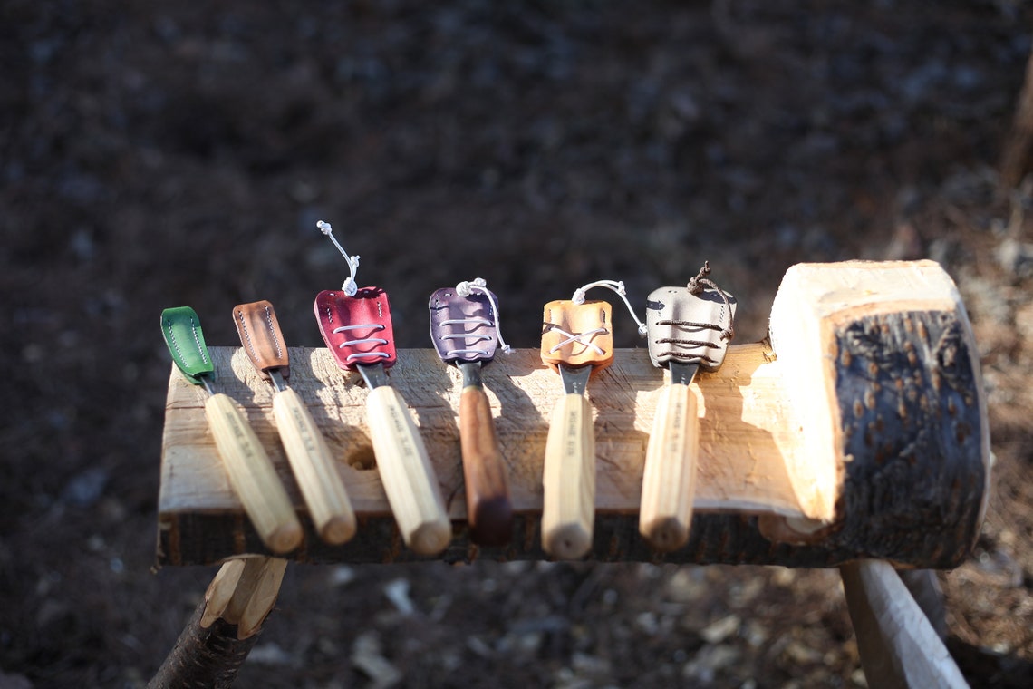 Leather Sheath for Straight/bent/dogleg Gouges (pfeil, Hans Karlsson ...