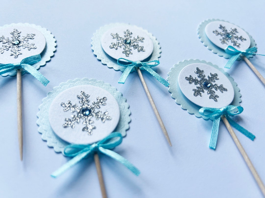 Winter Wonderland Cupcake Toppers Snowflake Cupcake Toppers. Winter ...