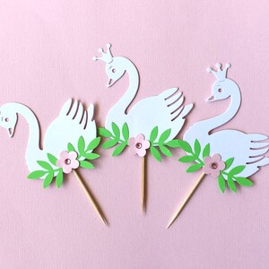 MINI Swan Popcorn Boxes. Swan Lake Birthday Decorations Swan Princess ...