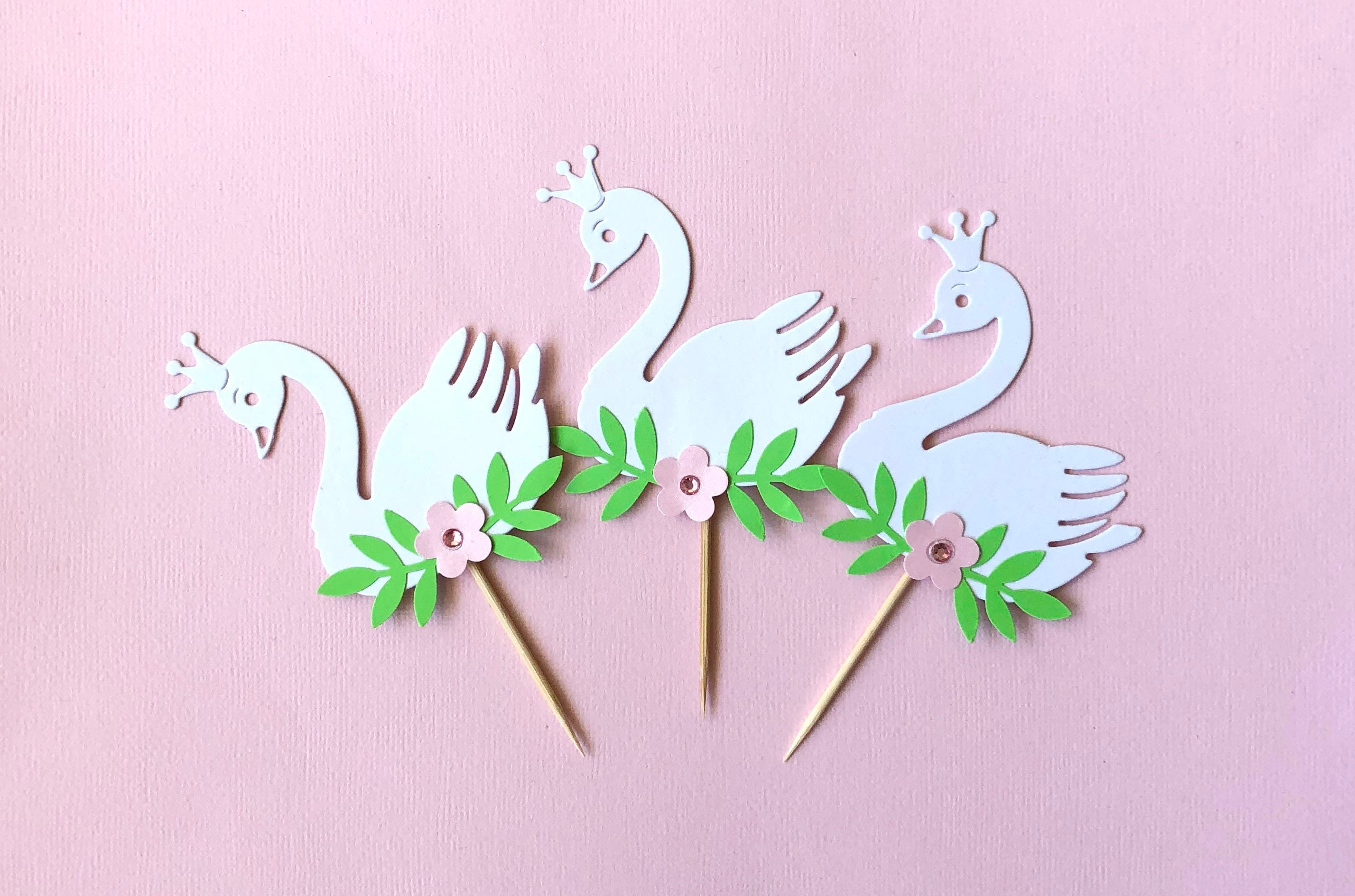 MINI Swan Popcorn Boxes. Swan Lake Birthday Decorations Swan - Etsy