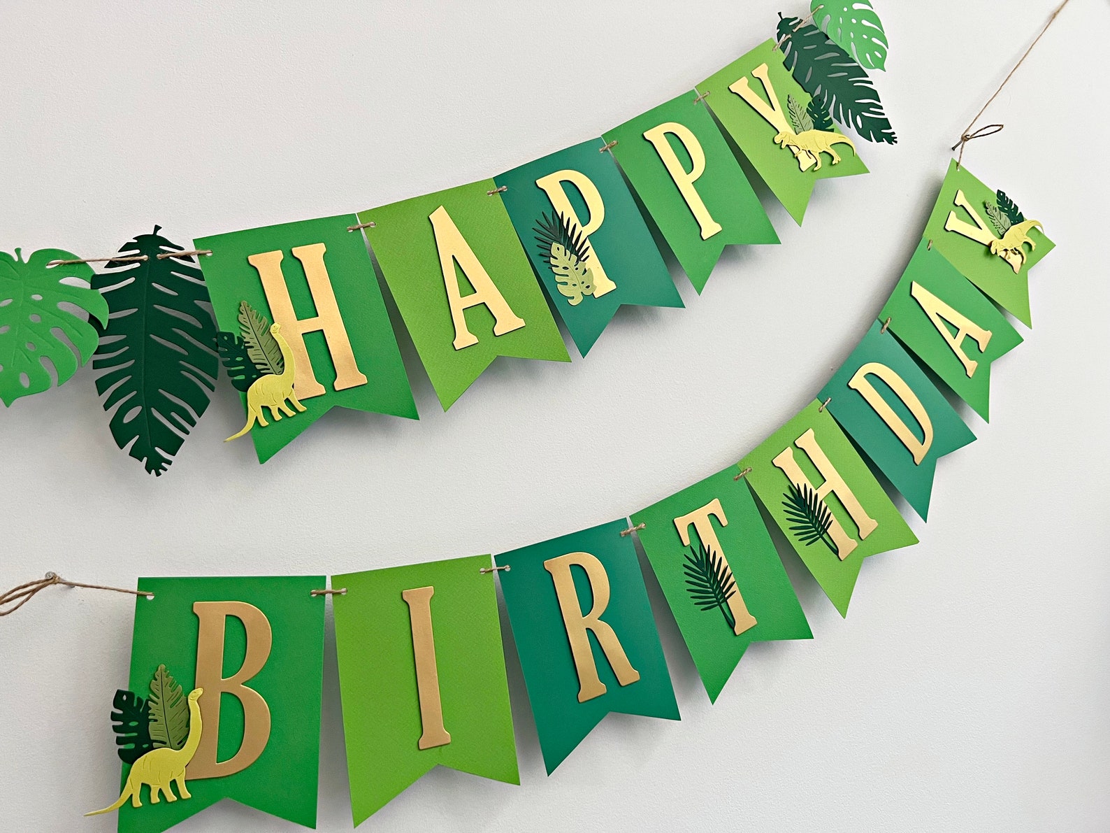 Dino ONE Highchair Banner: Dinosaur First Birthday Party Decorations ...
