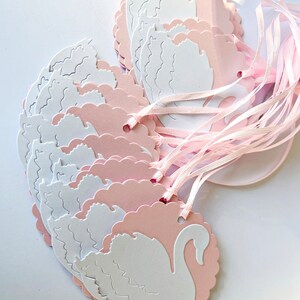 Swan Party Favors. Swan Thank You Tags. Swan Princess Decorations. Swan ...