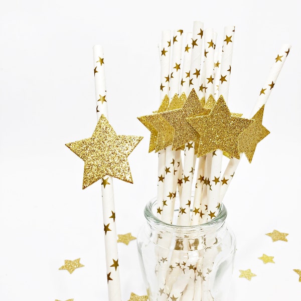 Star Paper Straws - Etsy