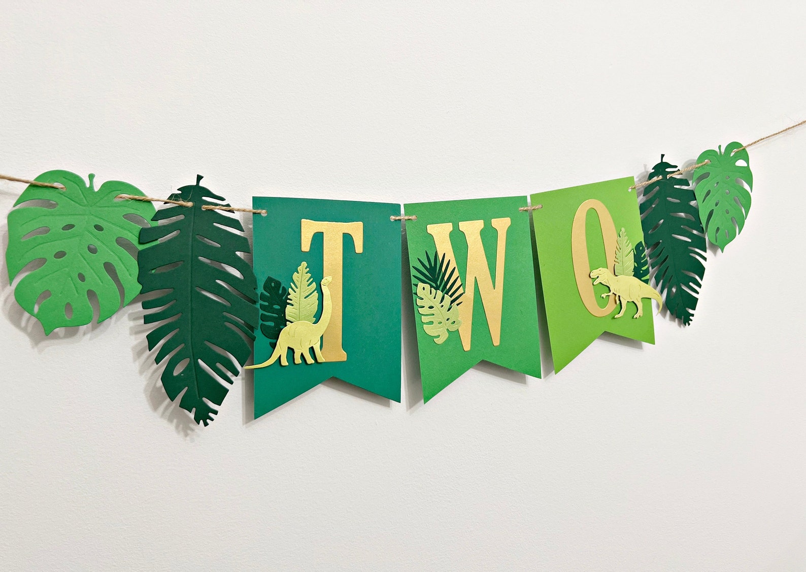 Dino ONE Highchair Banner: Dinosaur First Birthday Party Decorations ...