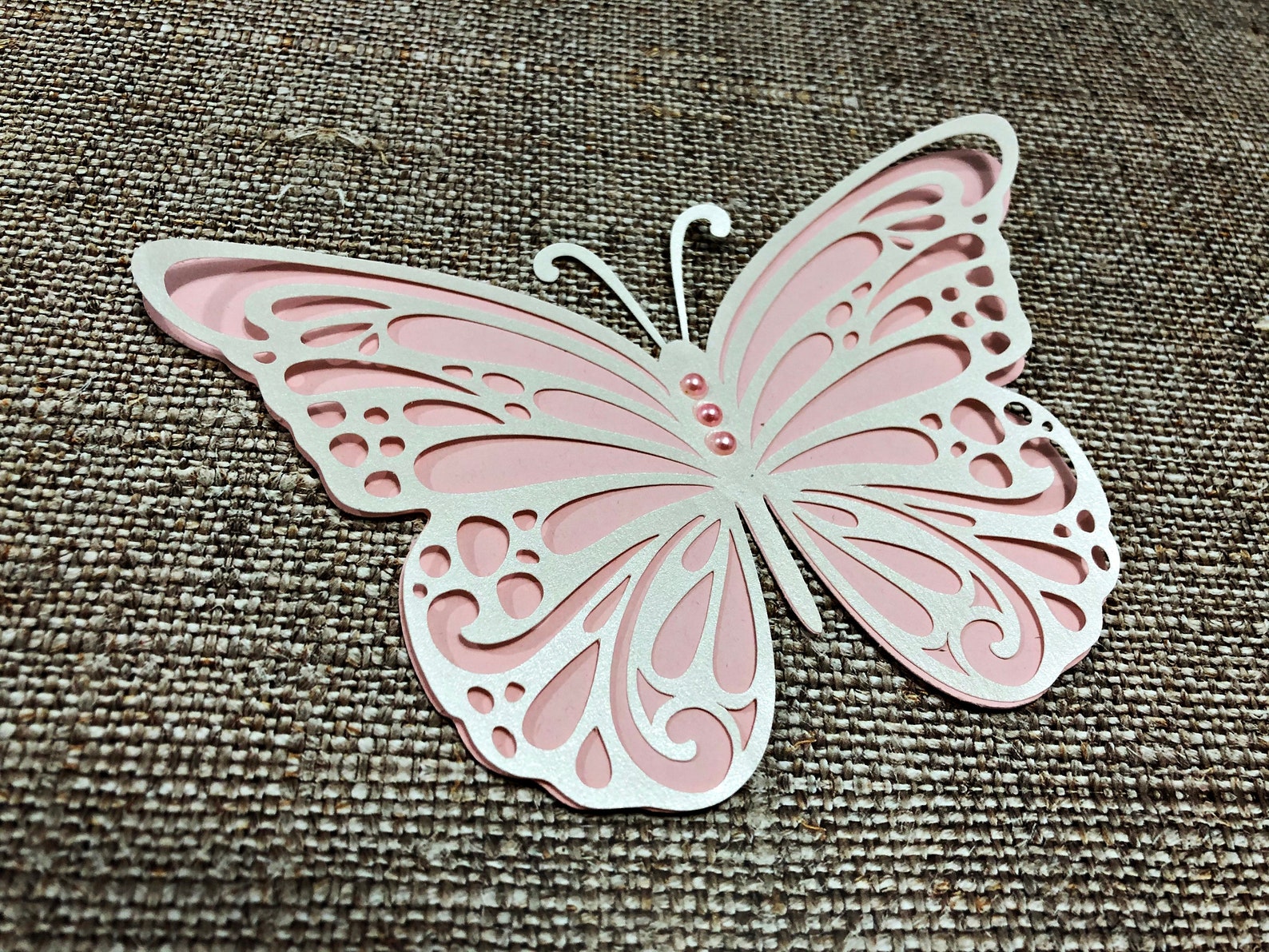 Lavender & White Large Paper Butterfly - Single Extra Large 3D ...