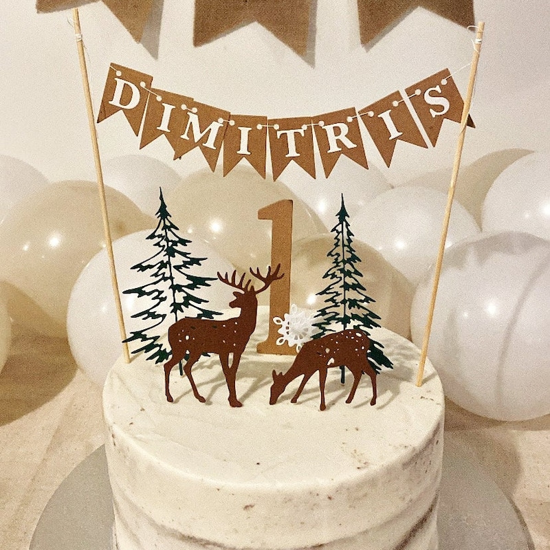 Winter Cake Topper - Etsy