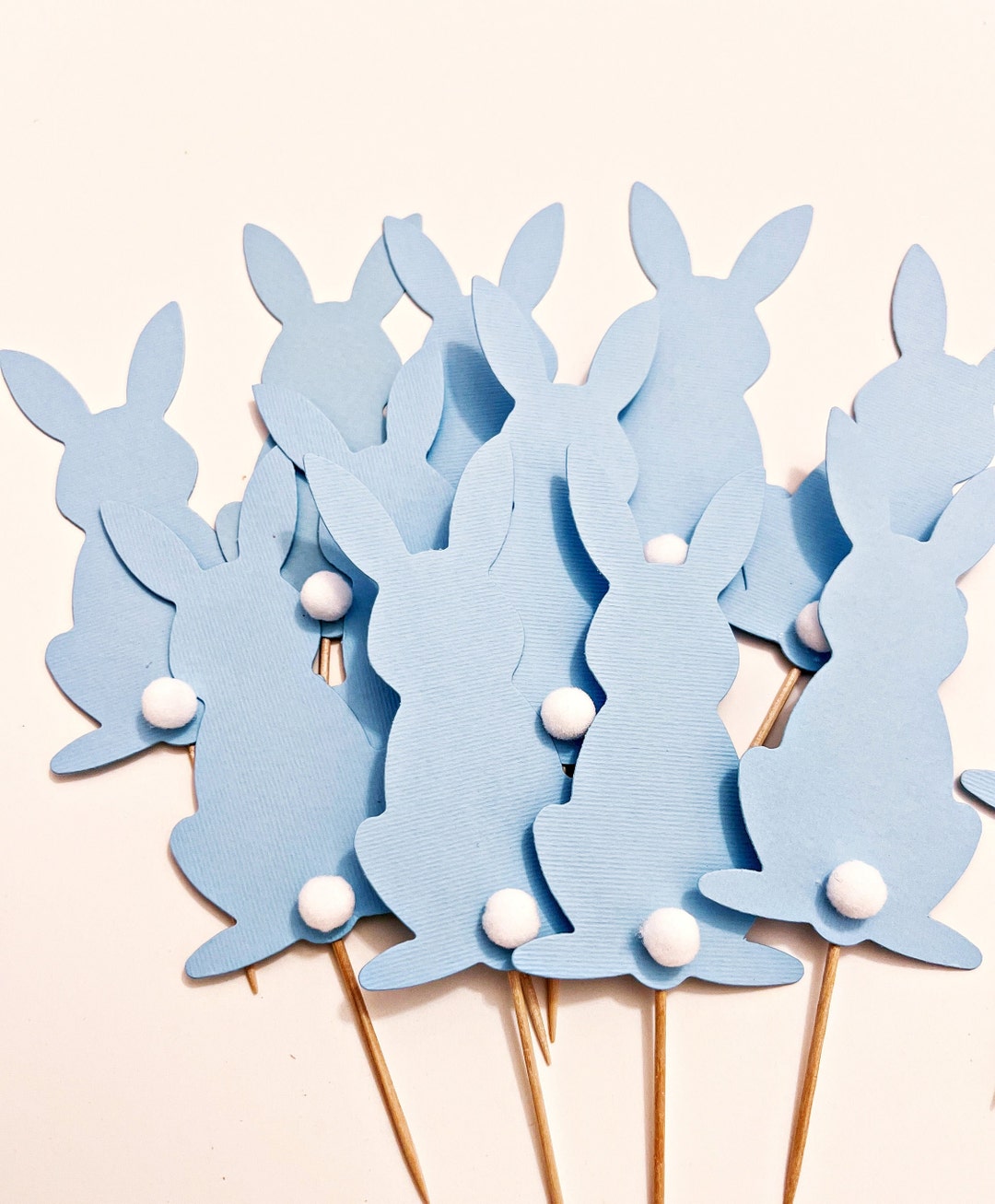 Bunny Cupcake Toppers - Pink or Blue Some Bunny is One. Pink or Blue ...