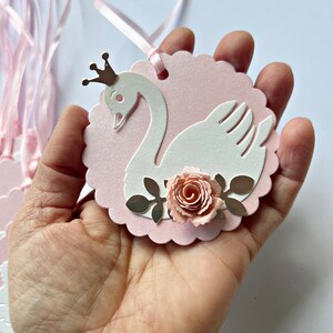 Swan Party Favors. Swan Thank You Tags. Swan Princess Decorations. Swan ...