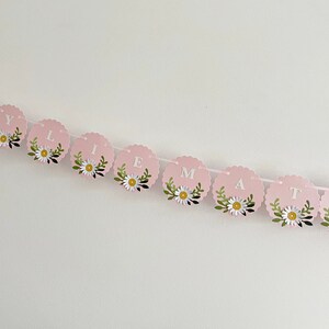 Daisy 12 Month Photo Banner Daisy Flower 1st Birthday Decorations ...