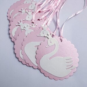 Swan Party Favors. Swan Thank You Tags. Swan Princess Decorations. Swan ...