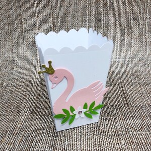 MINI Swan Popcorn Boxes. Swan Lake Birthday Decorations Swan - Etsy