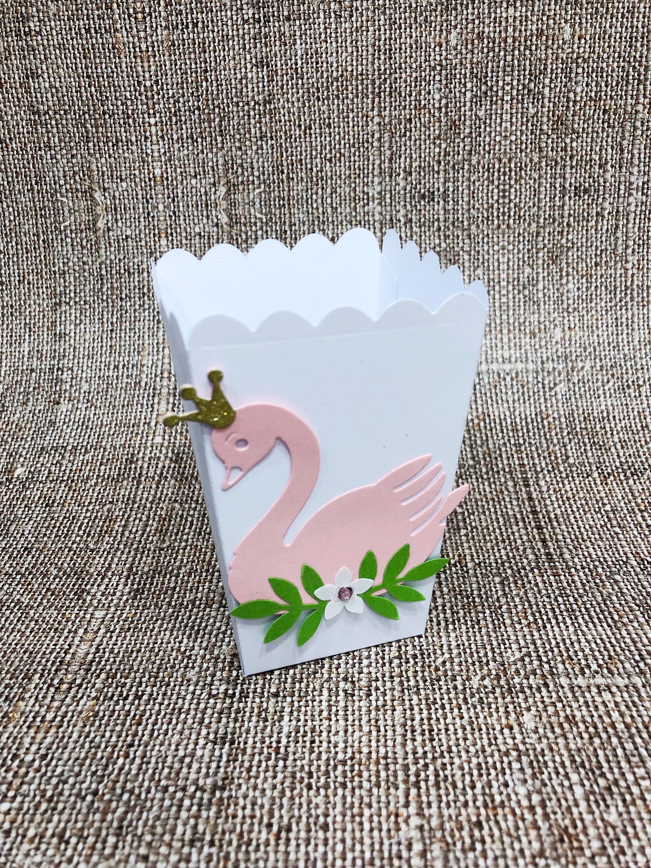 MINI Swan Popcorn Boxes. Swan Lake Birthday Decorations Swan - Etsy