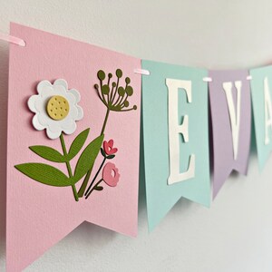 Wildflower Birthday Decorations Flower Happy Birthday Banner Wild ...