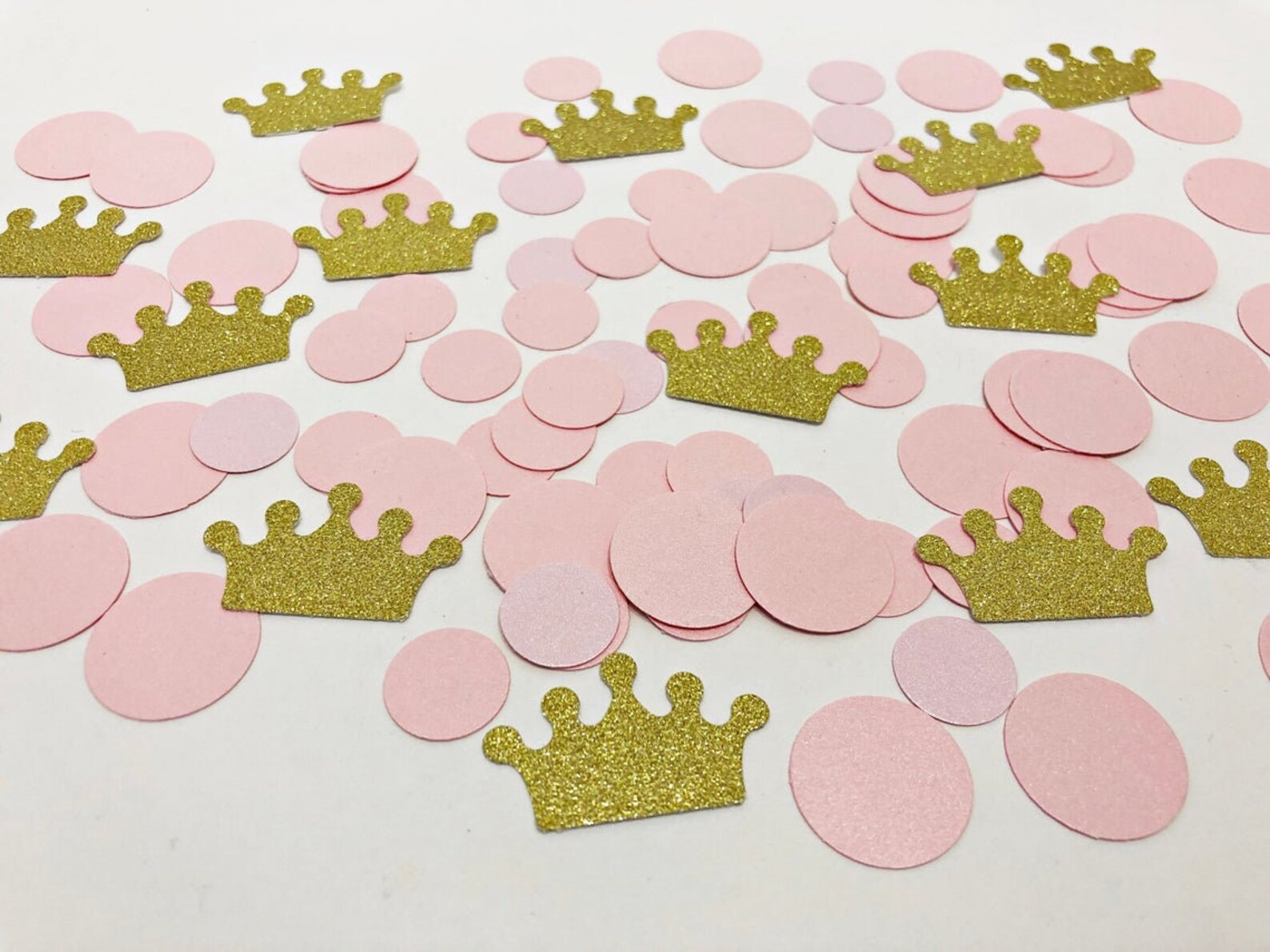 10 Princess Crown Paper Straws Pink Gold Party Decorations - Etsy