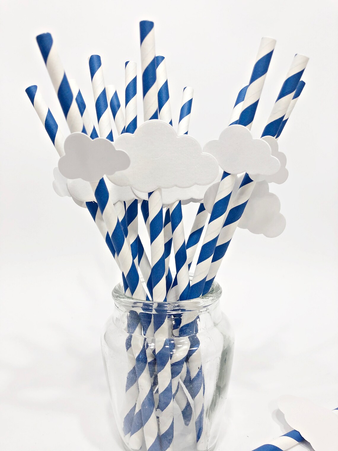 Cloud Paper Straws. up up and Away Baby Shower. Party Straws. Paper ...