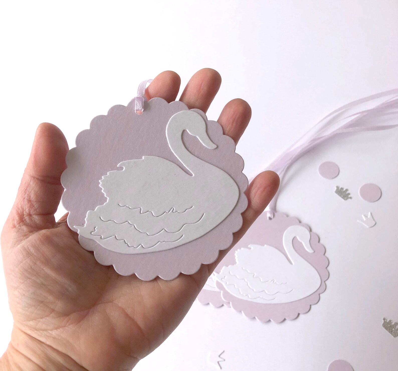 Swan Party Favors. Swan Thank You Tags. Swan Princess - Etsy