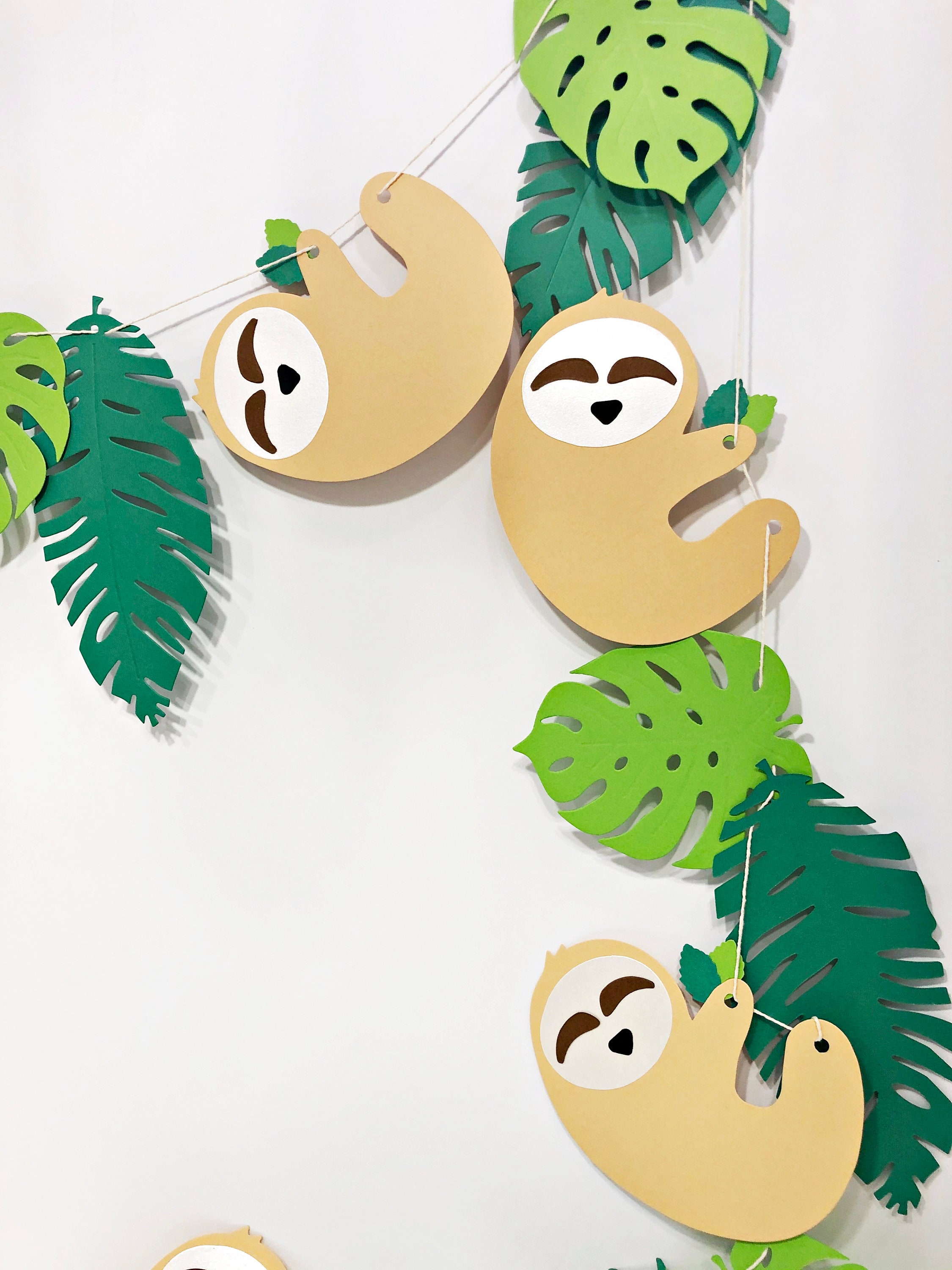 Sloth Party Decorations Sloth Garland Sloth Banner Baby - Etsy UK