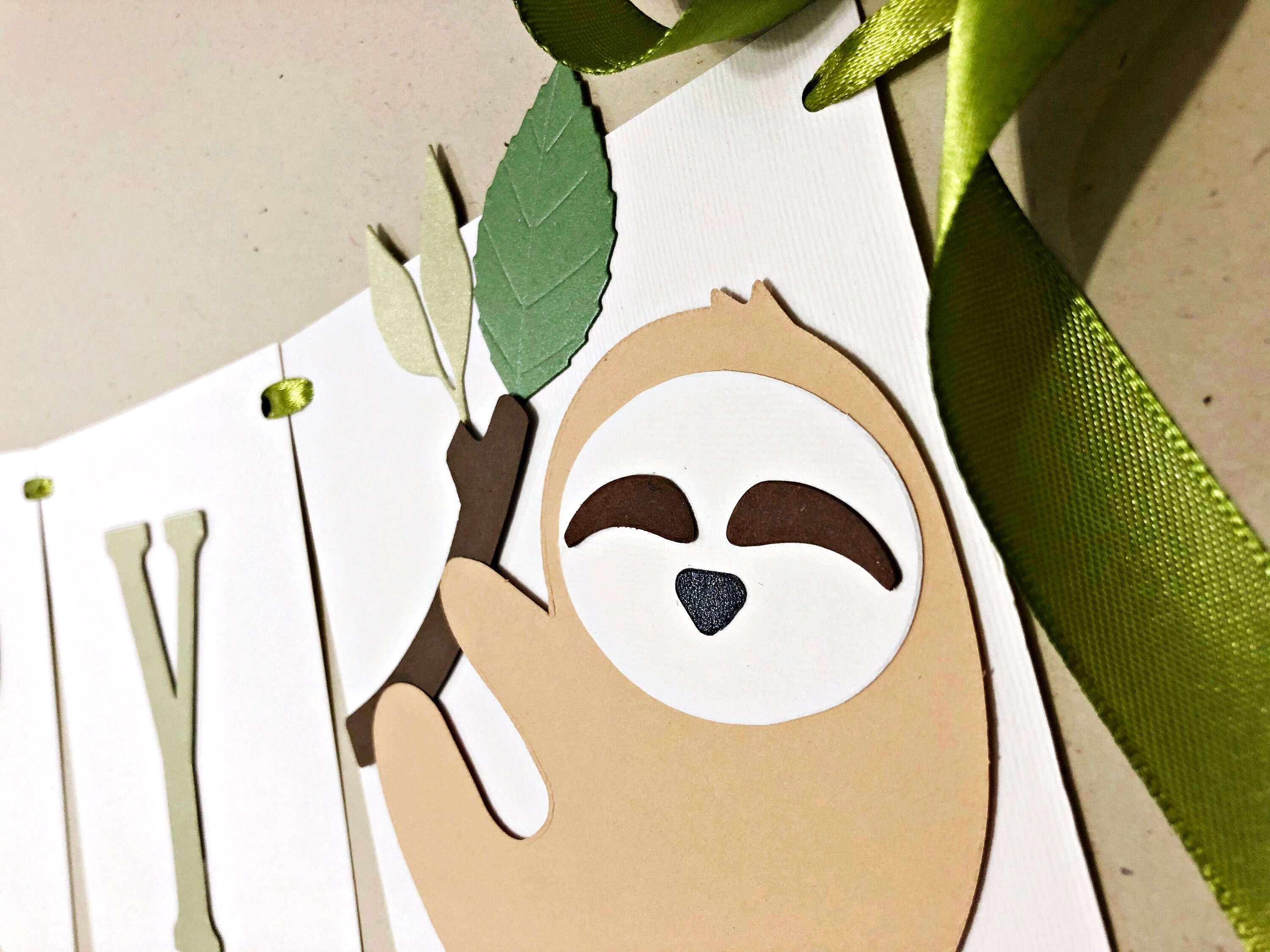 Sloth Happy Birthday Banner. Sloth Welcome Baby Sloth Birthday | Etsy