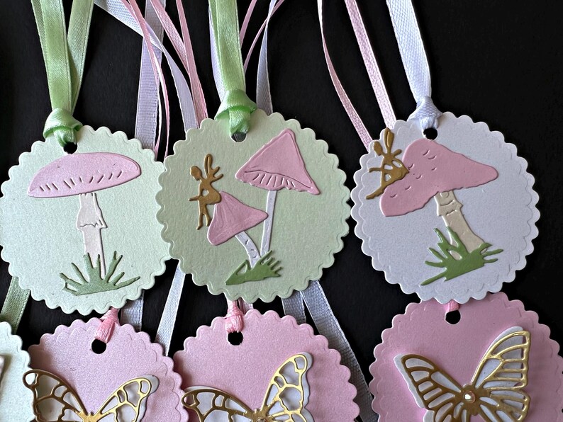 Fairy Favor Tags - Mushroom Gift Tags, Baby Shower Thank You Tags ...