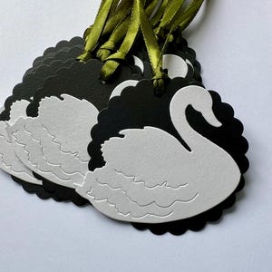 Swan Party Favors. Swan Thank You Tags. Swan Princess Decorations. Swan ...