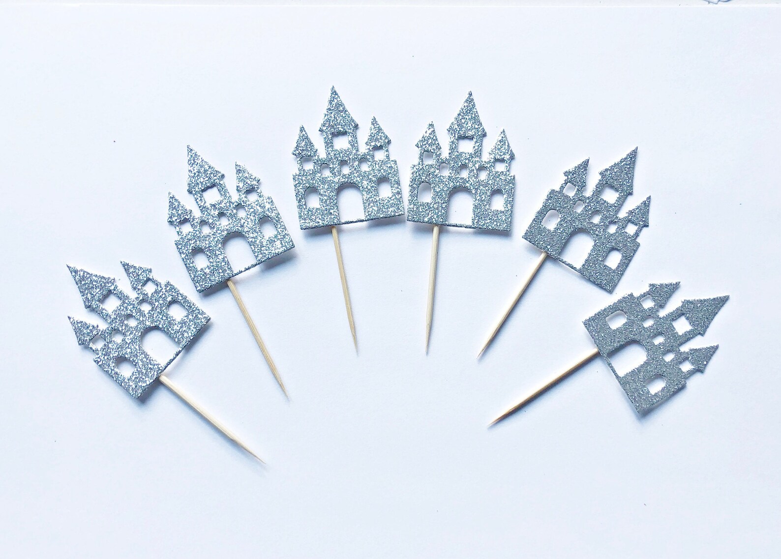Castle Cupcake Toppers. Princess Party Decorations, Cinderella Cupcake ...