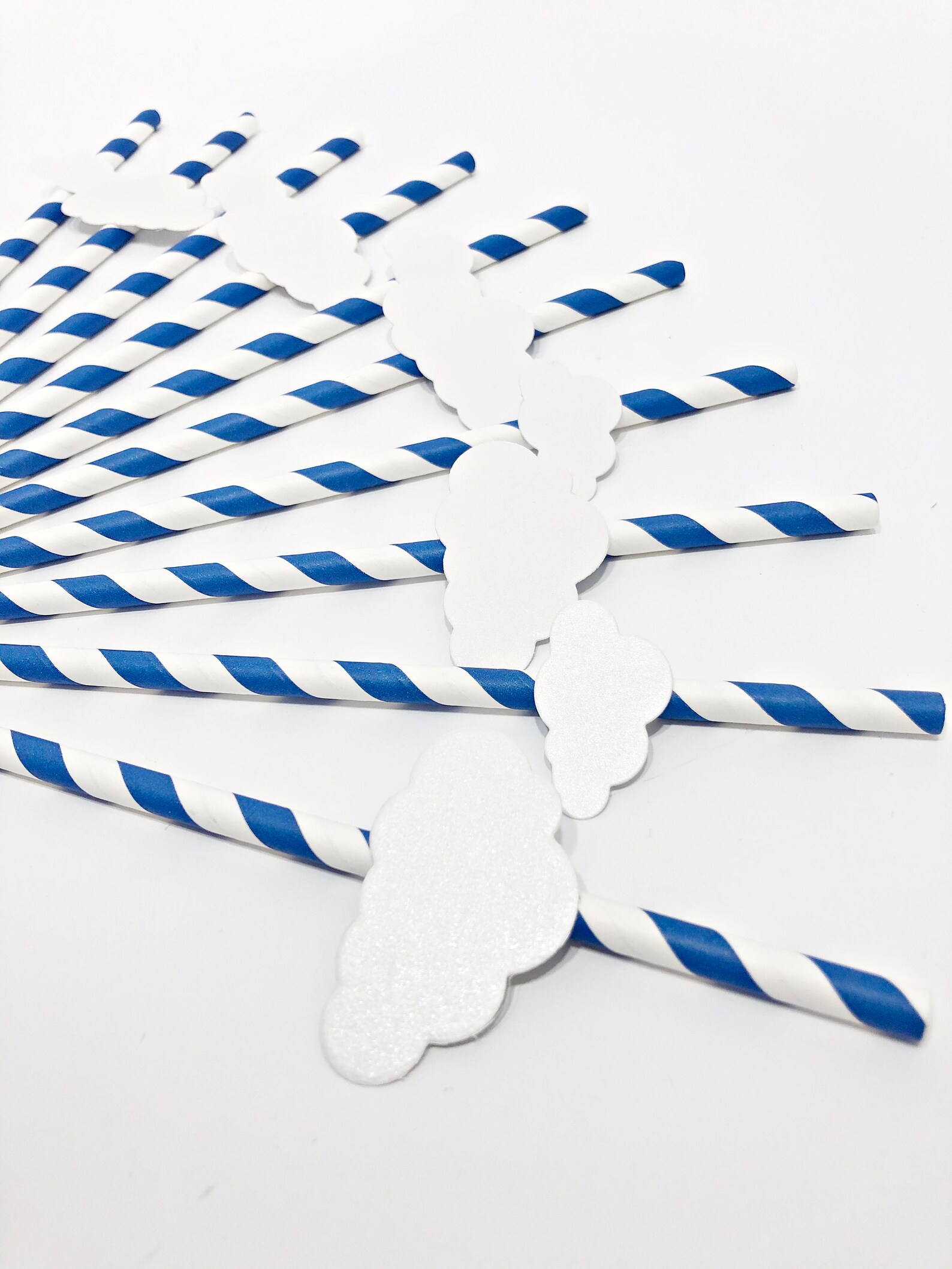 Cloud Paper Straws. up up and Away Baby Shower. Party Straws. Paper ...