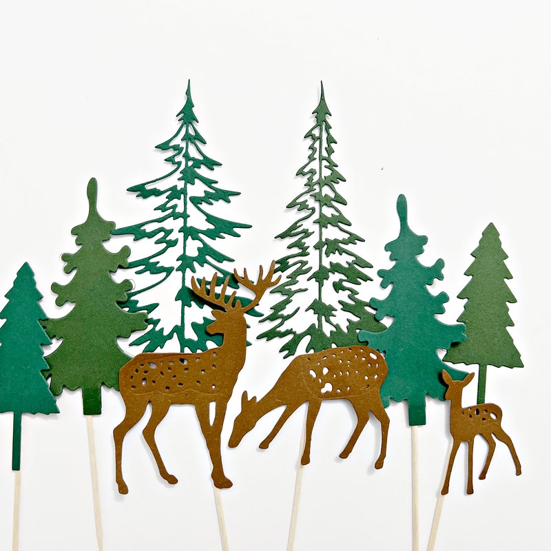 Tree Cake Topper - Etsy