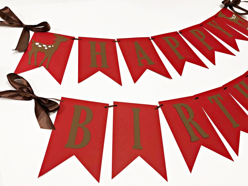 Little Deer Happy Birthday Banner Little Miss Onederful. - Etsy