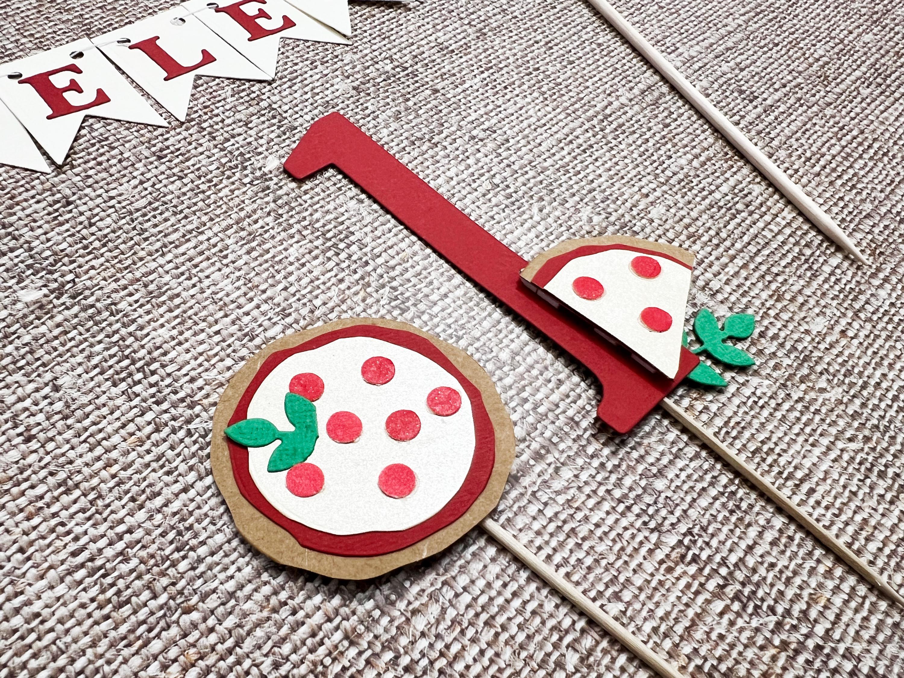 Pizza 1st Birthday Party Decor - Pizza Party Cake Topper Pizza Cake ...
