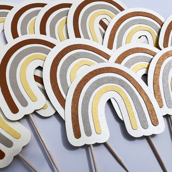 Neutral Rainbow Party Decor - Etsy