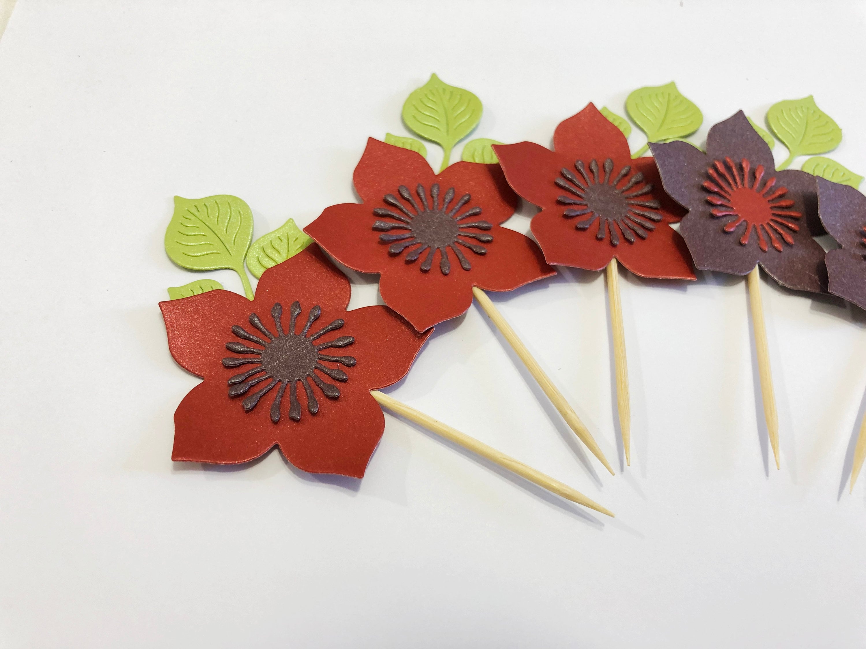 Boho Floral Cupcake Topper Boho Cupcake Toppers Flower | Etsy