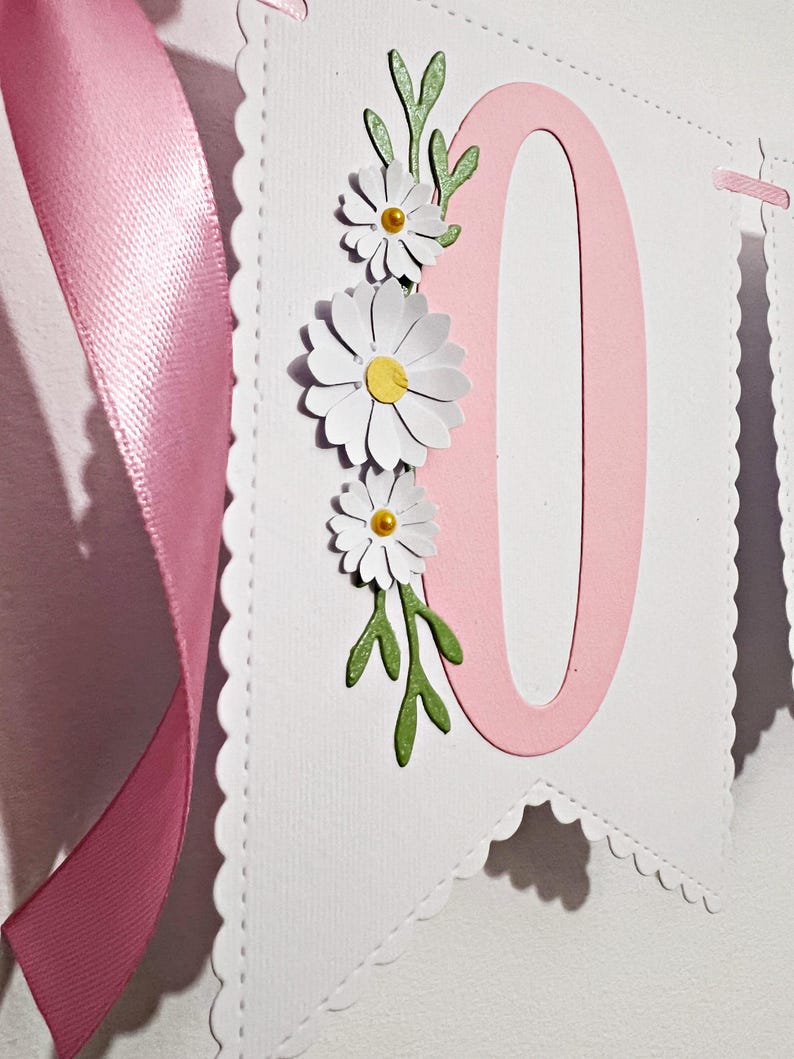 Daisy High Chair Banner -daisy ONE Banner Daisy Birthday Banner Daisy ...