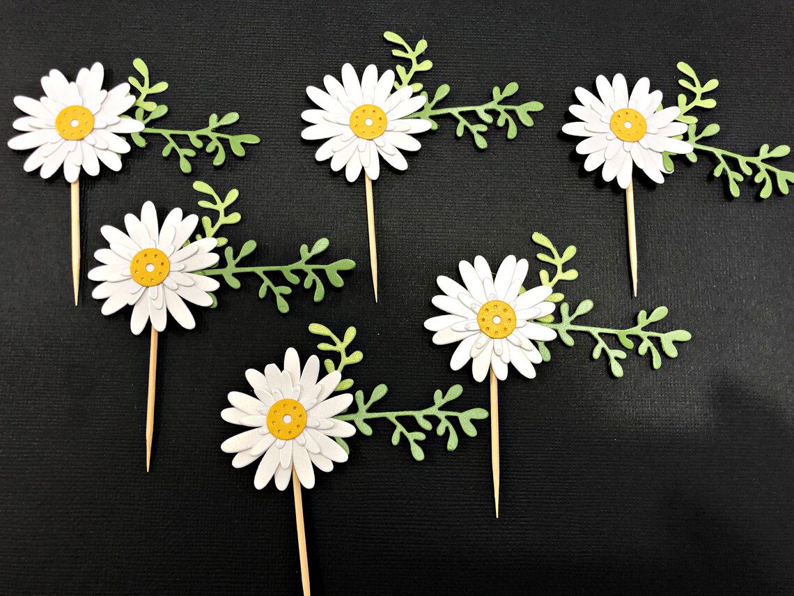 Daisy Cupcake Toppers Daisy Party Decorations Daisy 1st | Etsy