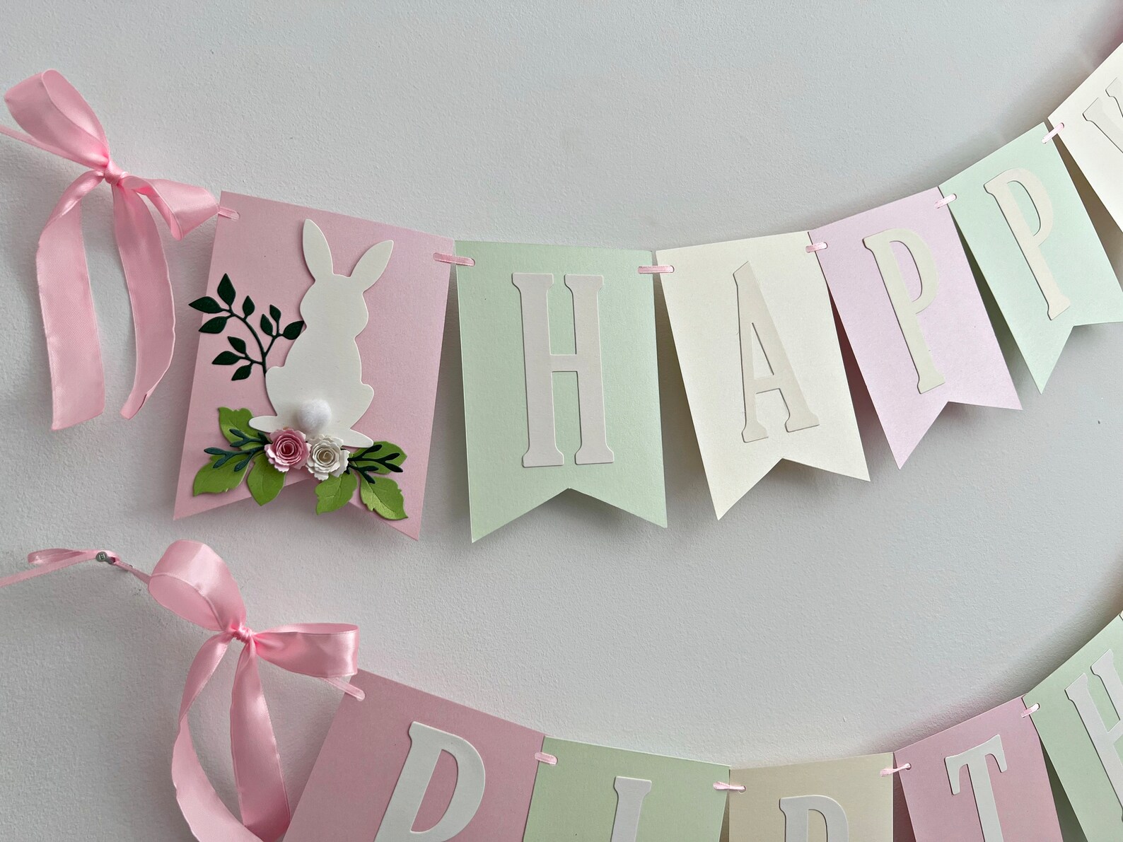 Some Bunny is ONE Bunny Happy Birthday Banner. Bunny First - Etsy