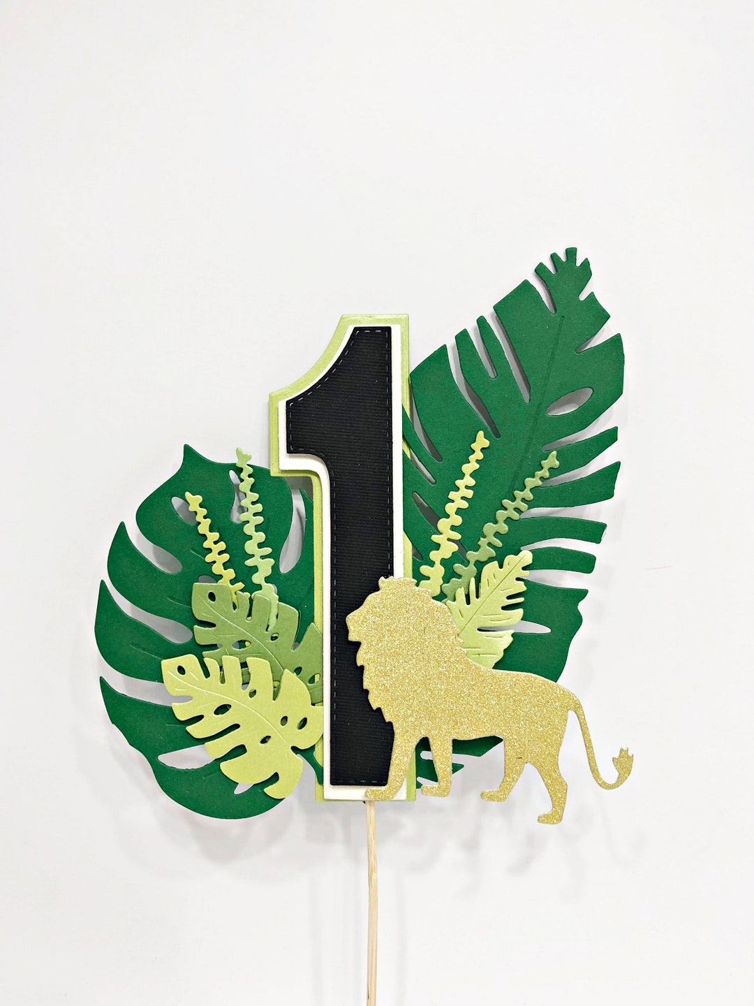 Wild One Cake Topper Jungle Safari Cake Topper Safari Jungle Birthday ...