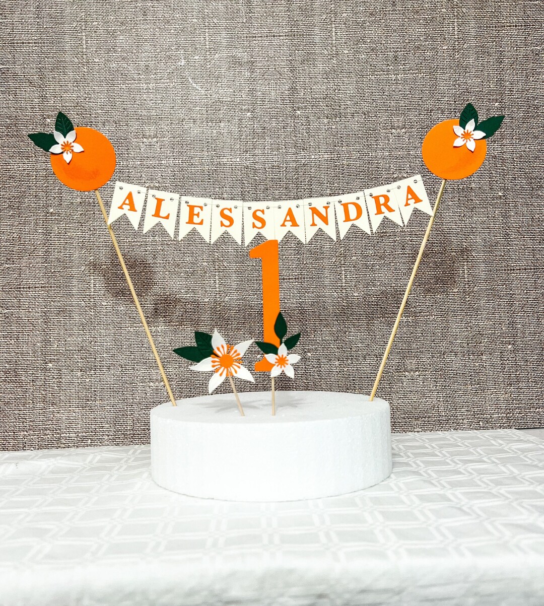 Orange Cake Topper -little Cutie First Birthday Clementine Party ...