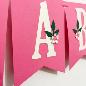 Wildflower Birthday Decorations Flower Happy Birthday Banner Wild ...