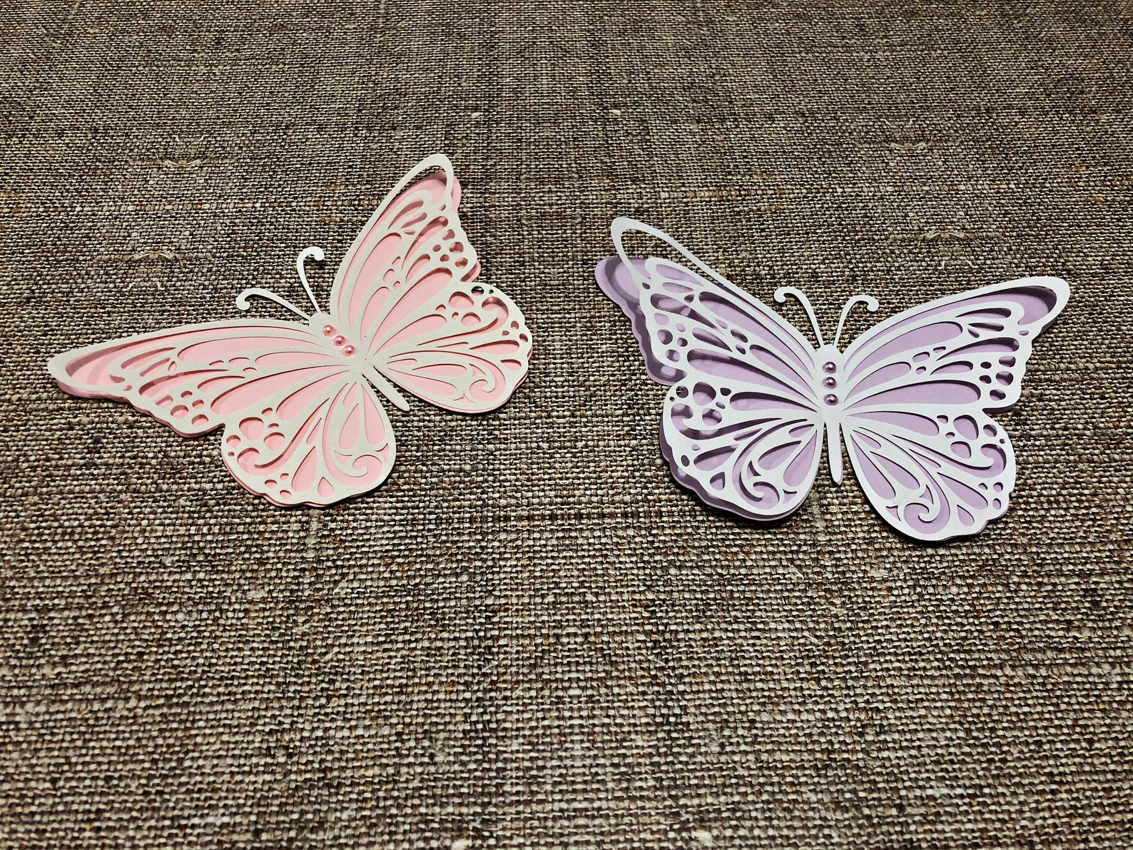Lavender & White Large Paper Butterfly - Single Extra Large 3D ...