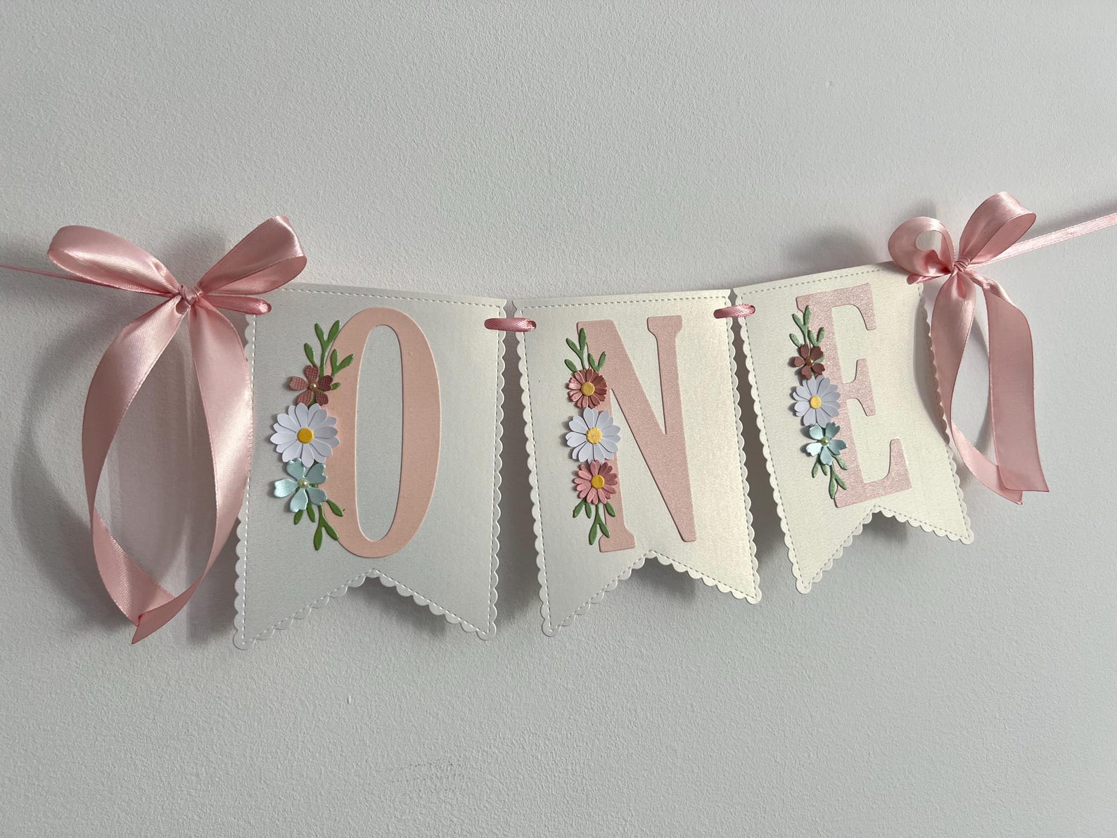 Wildflower ONE Banner Daisy Banner Little Wildflower Party Decorations ...