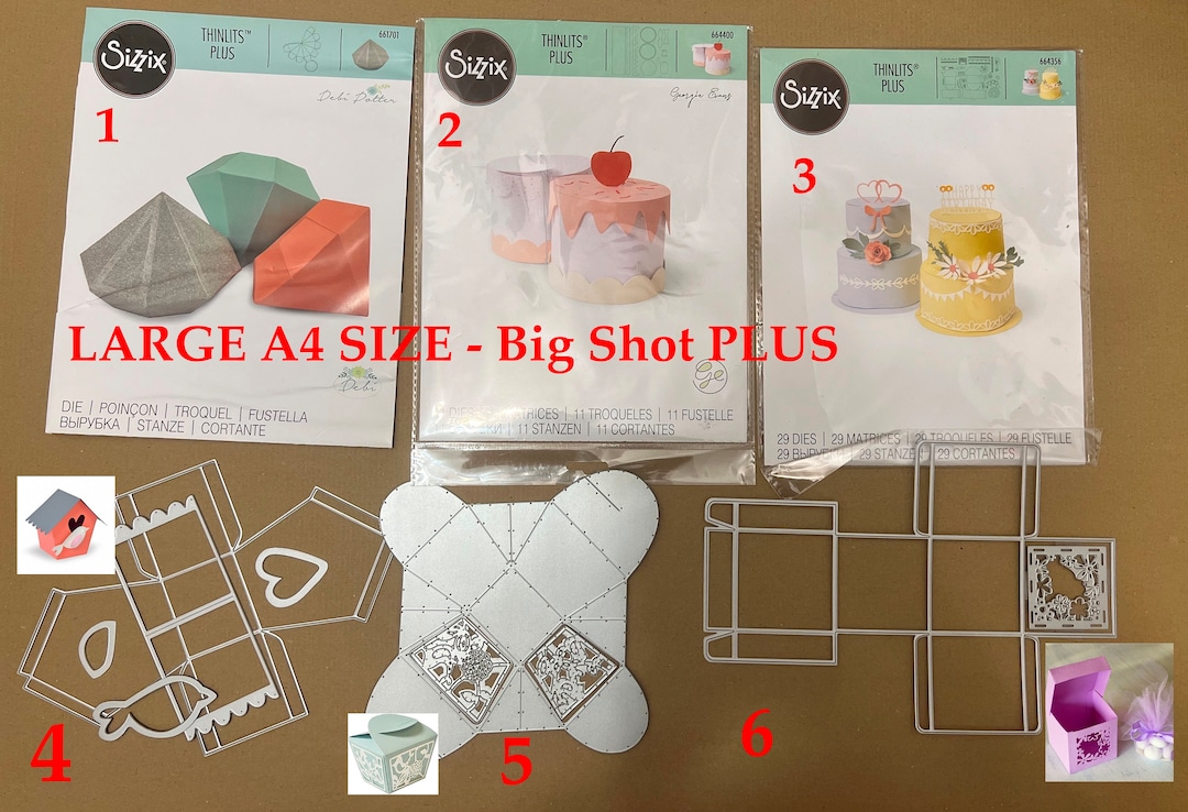 Sizzix Die Sets Thinlits Bigz Dies For Cardmaking And Scrapbooking 3128