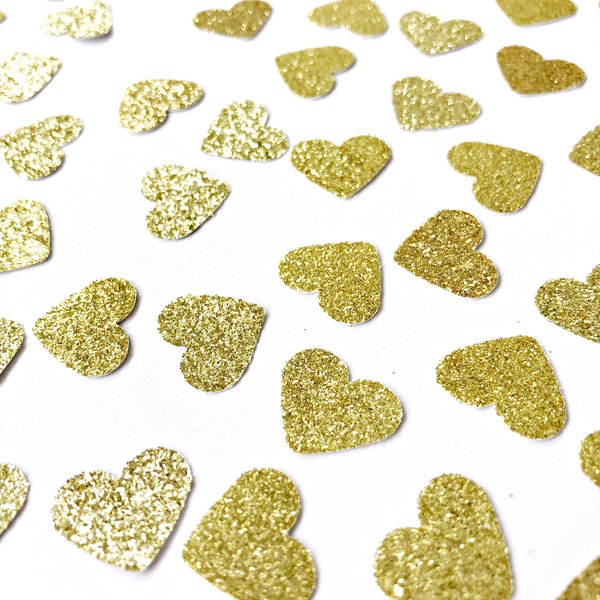 Gold Heart Confetti - Etsy