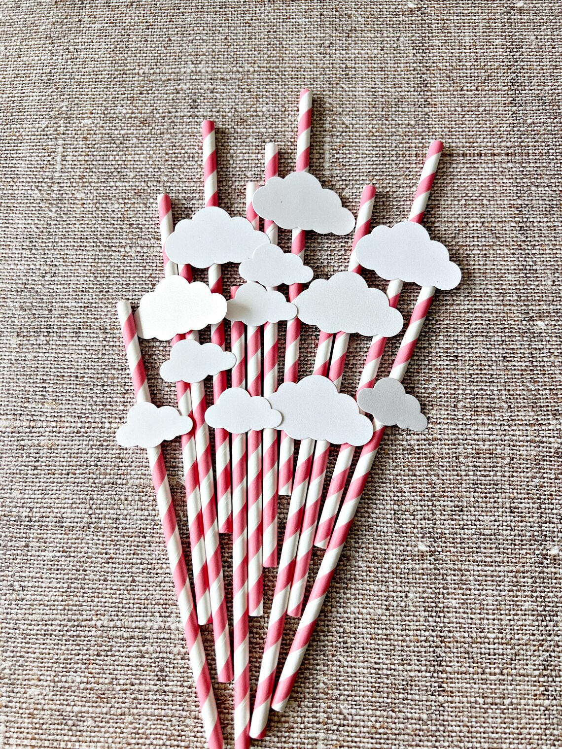Cloud Paper Straws. up up and Away Baby Shower. Party Straws. Paper ...