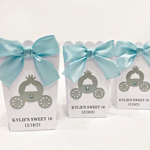 Cinderella Favor Boxes, Cinderella MINI Popcorn Boxes Cinderella ...