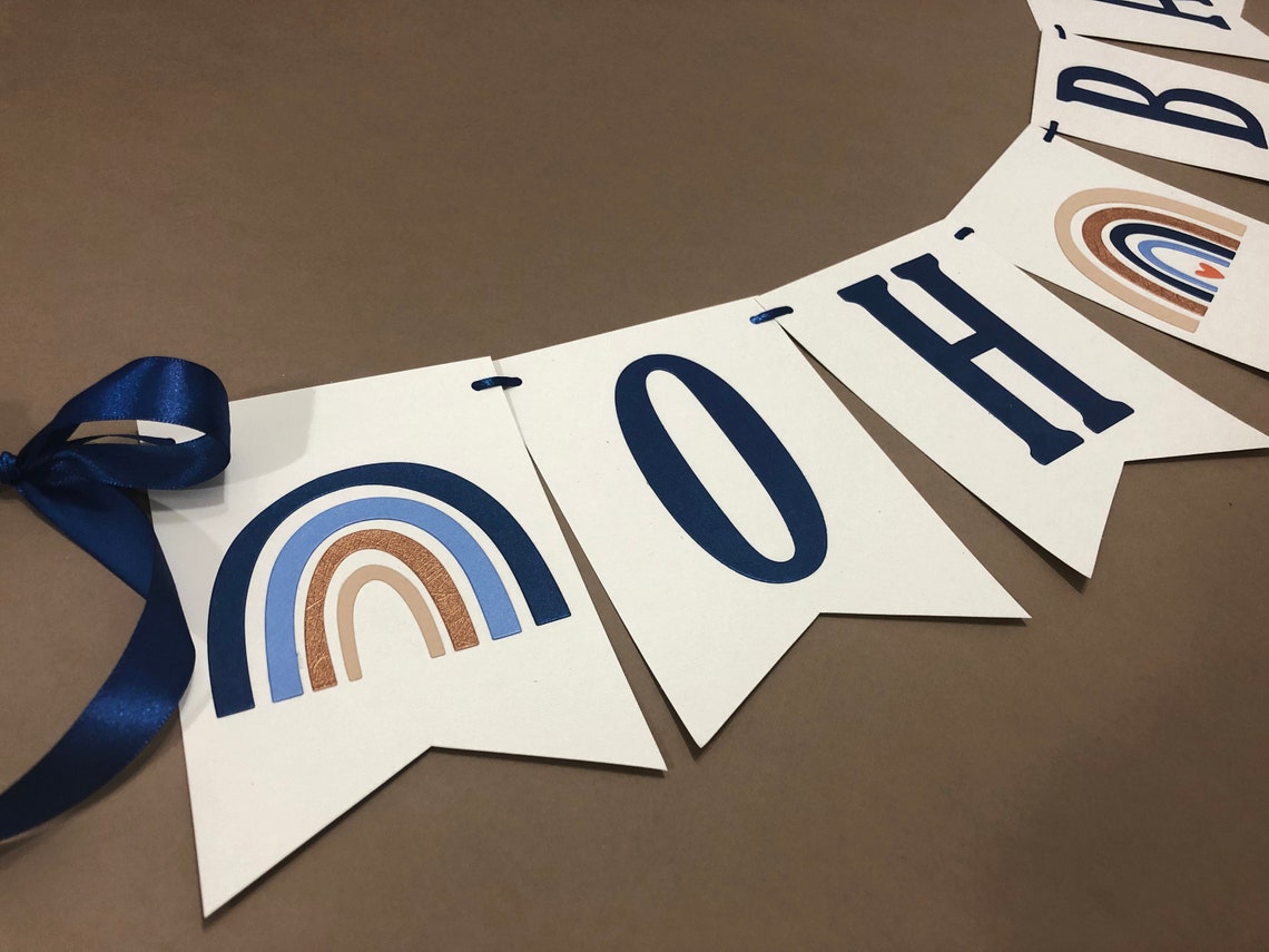 Boho Rainbow Baby Shower Decorations Oh Baby Baby Shower | Etsy