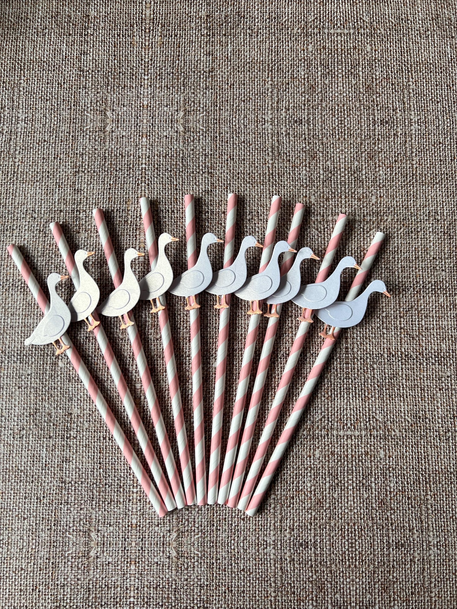 One Silly Goose Paper Straws - Farm Baby Shower. Girl First Birthday ...