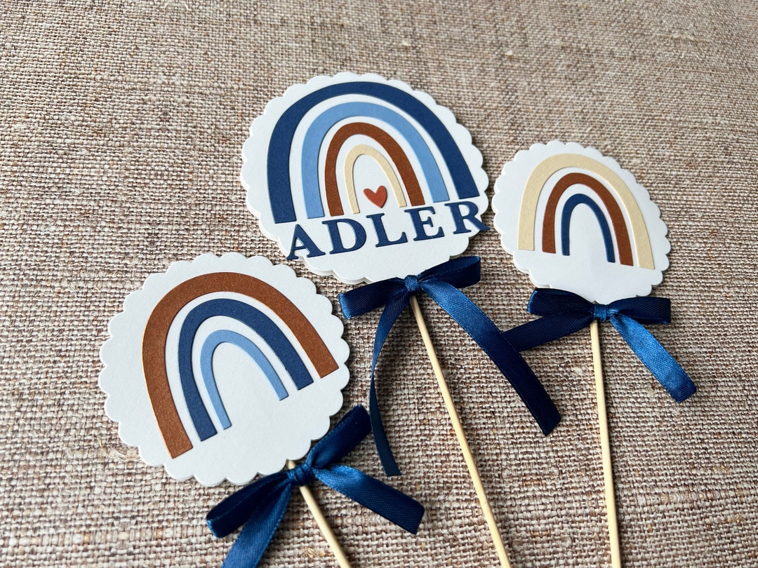 3 Boho Rainbow Party Centerpieces - Boho Rainbow Table Decorations ...