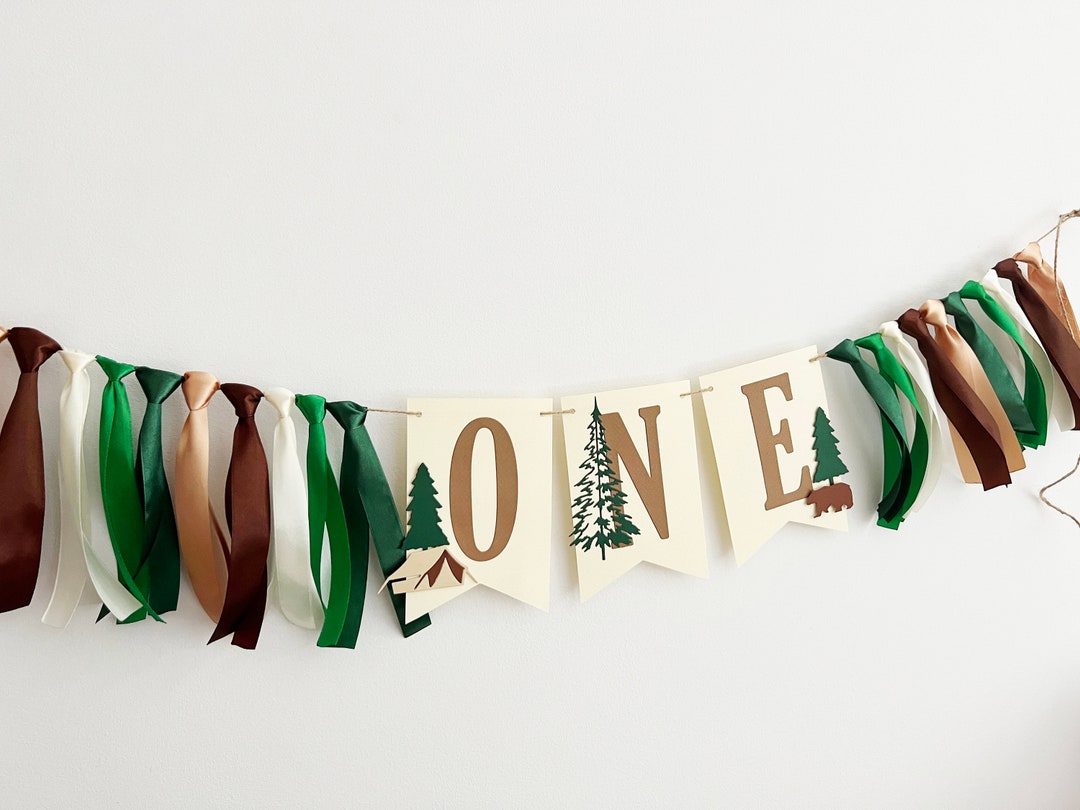 One Happy Camper Highchair Banner - Happy Camper Sign. Highchair Banner ...
