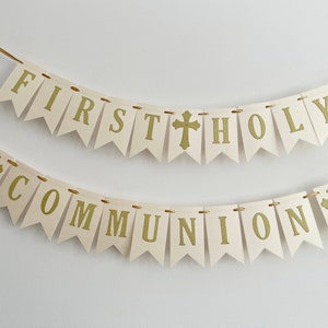 First Holy Communion Banner, Personalized Name Communion Banner Girl ...