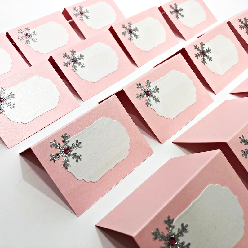 Snowflake Place Card - Etsy